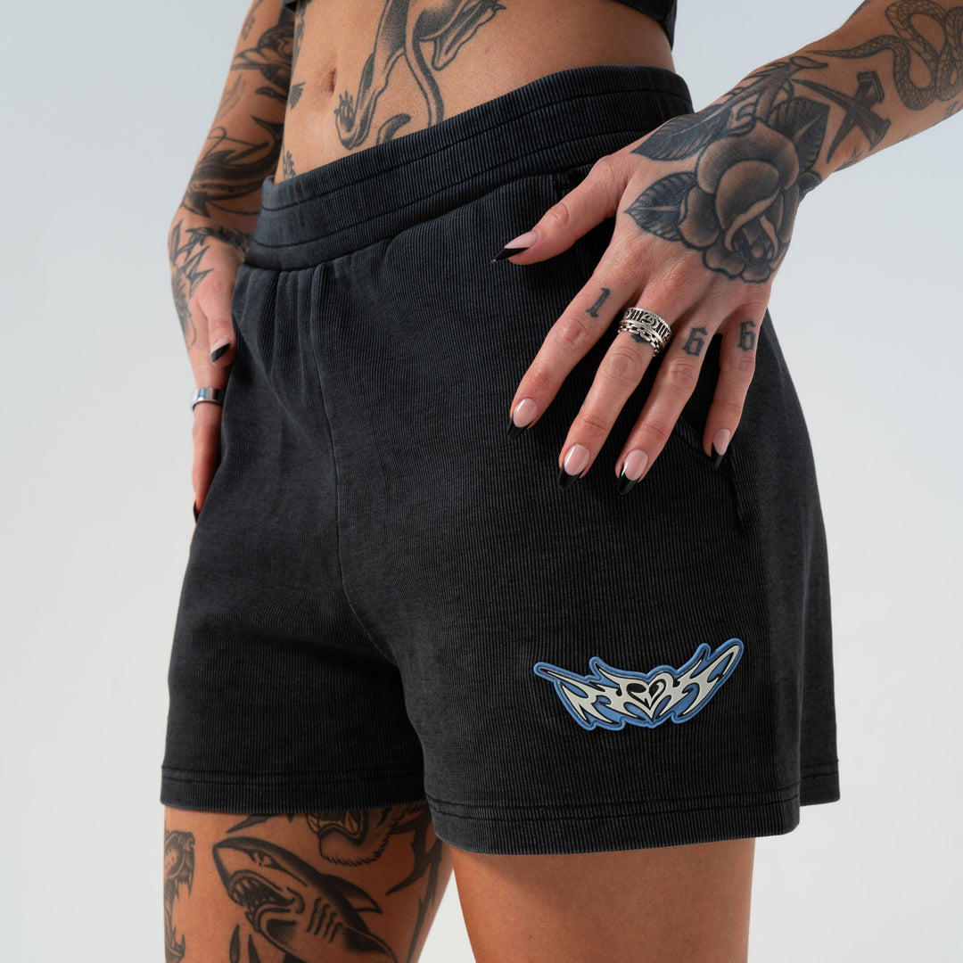 DND Sweatshorts (Black Vintage) – RIPNDIP