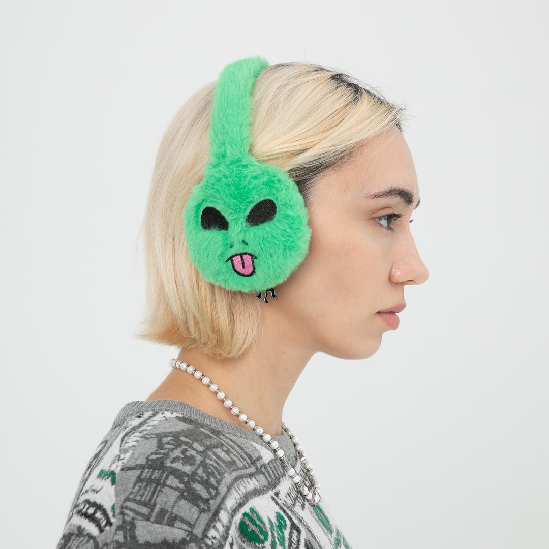 Lord Alien Sherpa Earmuffs (Green) – RIPNDIP