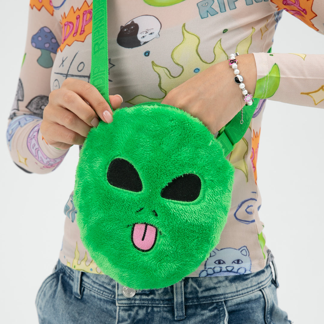 Lord Alien Sherpa Crossbody Bag (Green) – RIPNDIP