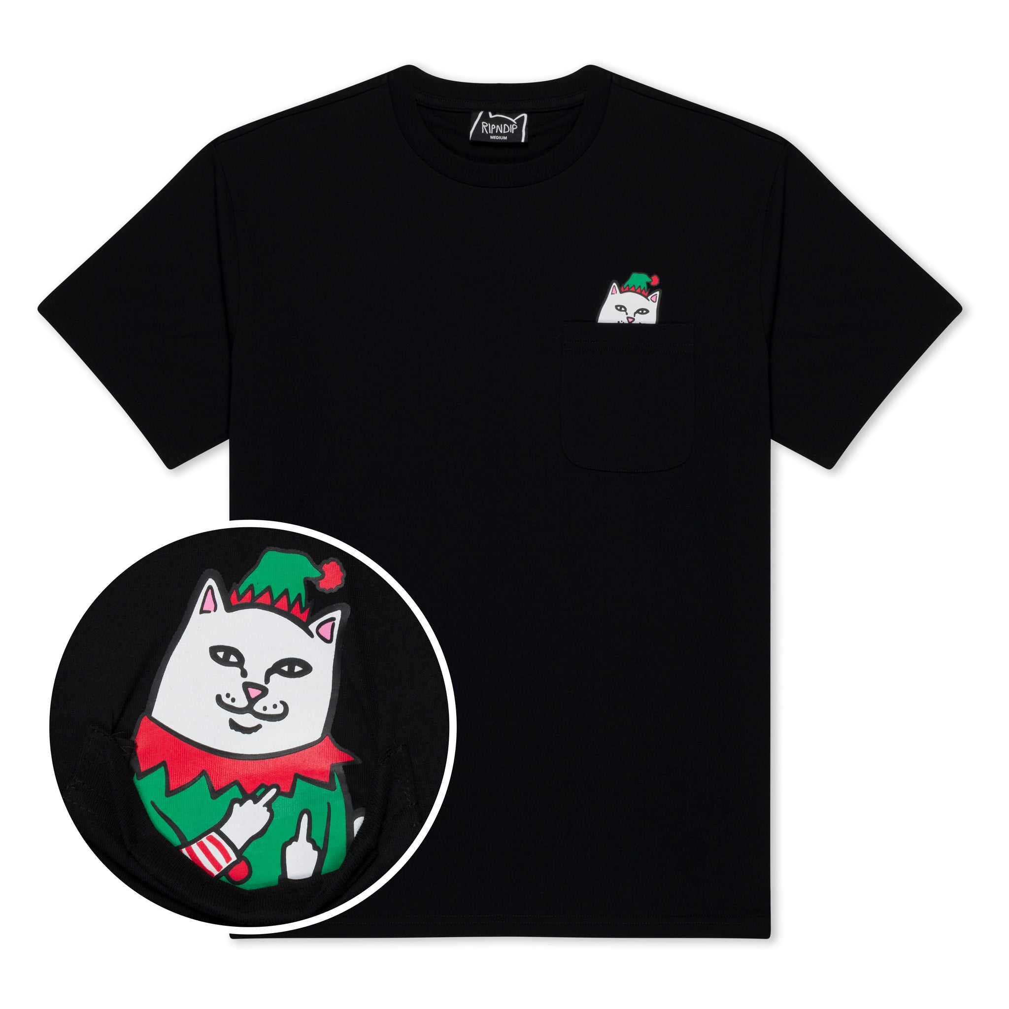 Lord Nermal Elf Pocket Tee (Black) – RIPNDIP