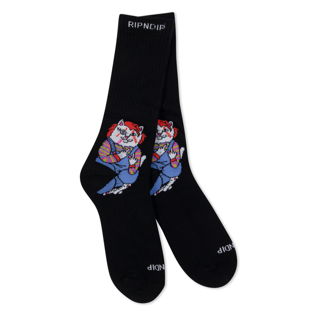 Childs Play Nerm Socks (Black) – RIPNDIP