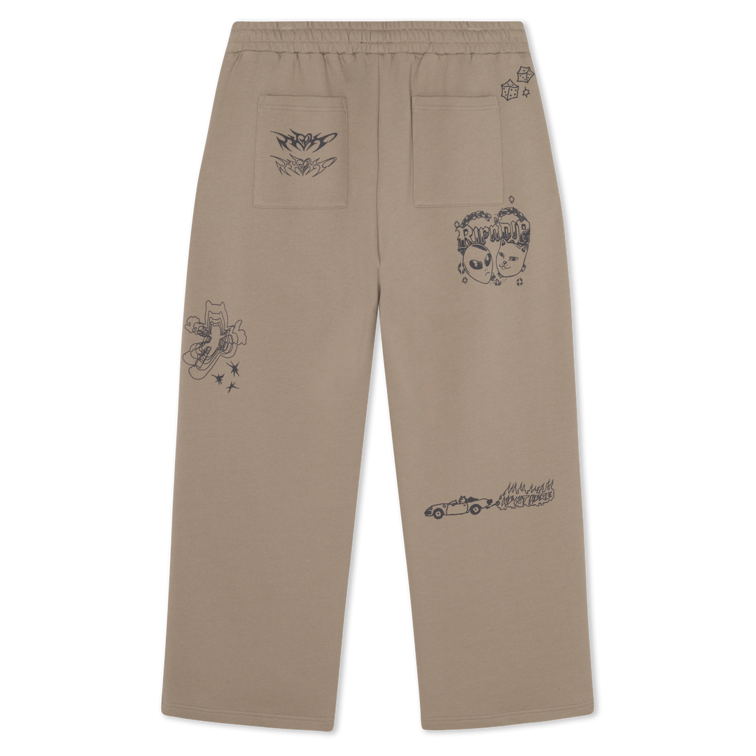 Westside Straight Leg Sweatpants (Dark Sand) – RIPNDIP