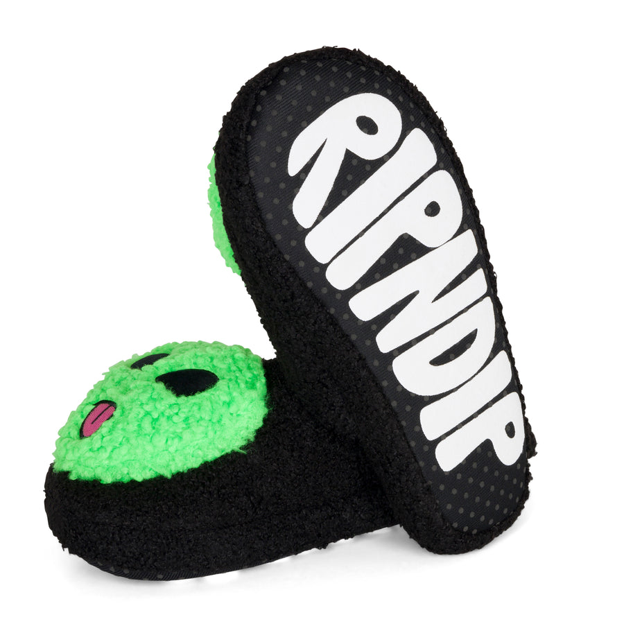 Lord Alien Plush Face House Slippers (Black) – RIPNDIP
