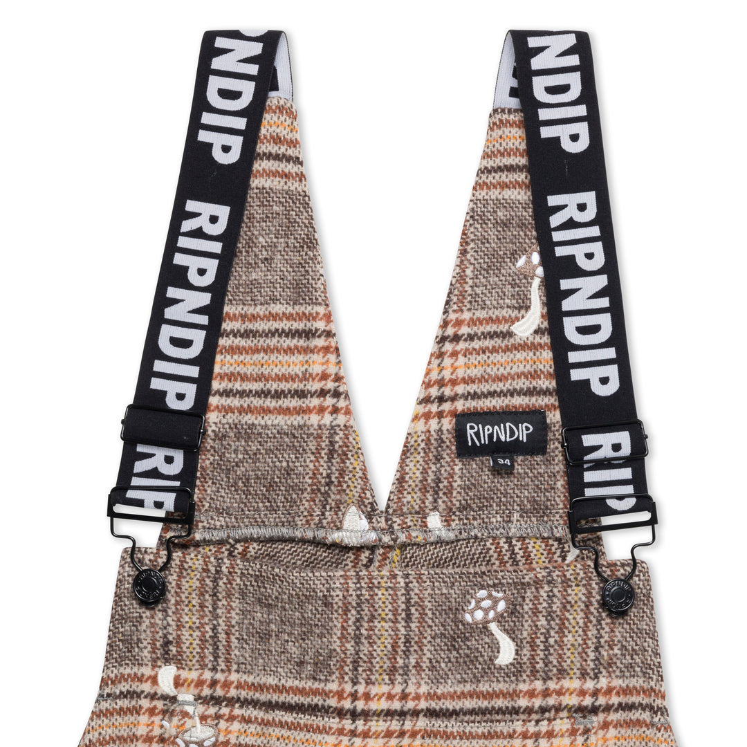 Euphoria Plaid Overalls (Brown Plaid) – RIPNDIP