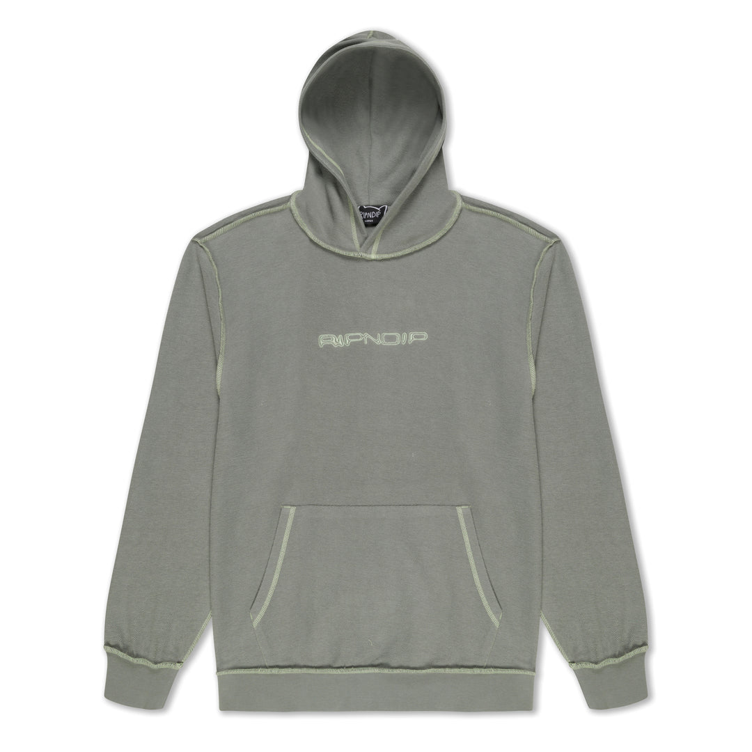 Saturn Reverse Stitch Fleece Hoodie (Steel Grey) – RIPNDIP