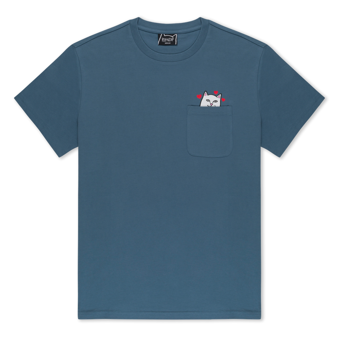 Nermal Loves Pocket Tee (Slate) – RIPNDIP