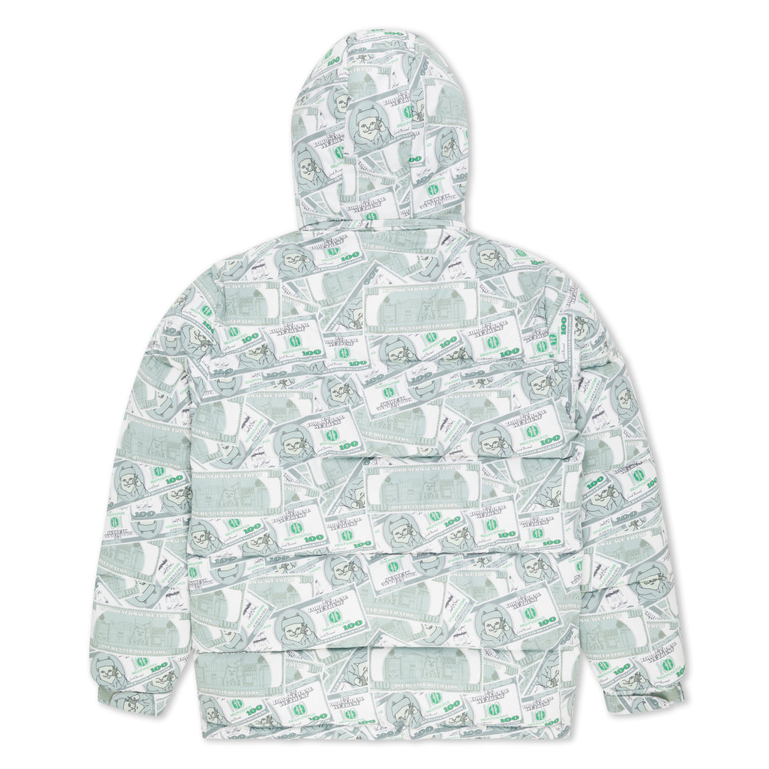 Moneybag Puffer Jacket (Olive) – RIPNDIP
