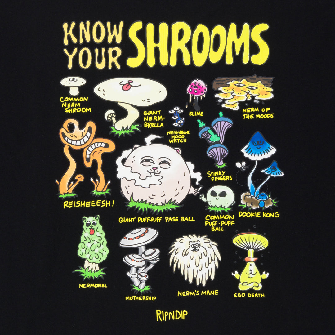 Know Ur Shrooms Long Sleeve (Black) – RIPNDIP
