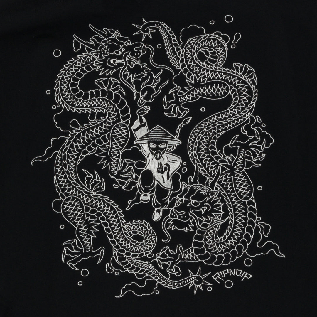 Ryu Embroidered Hoodie (Black) – RIPNDIP