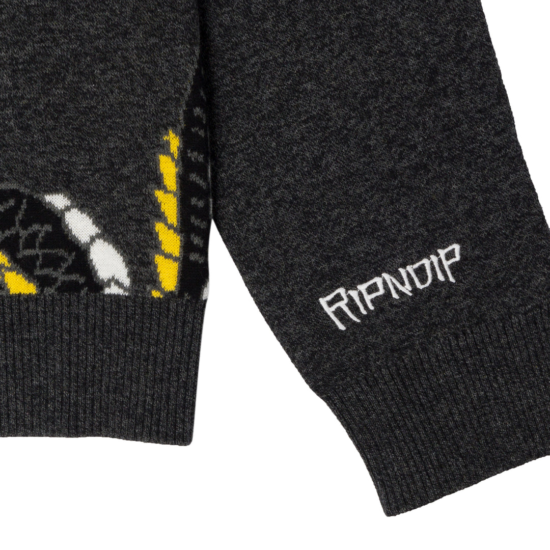 Ryu Knit Sweater (Black Heather) – RIPNDIP