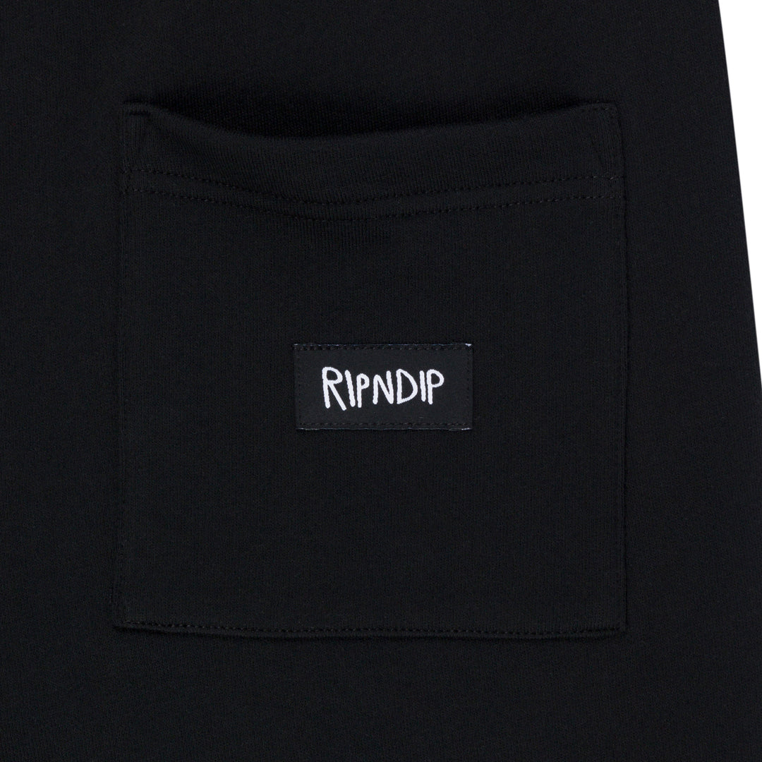 Ryu Sweatshorts (Black) – RIPNDIP