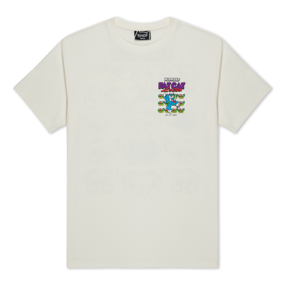 Fat Cat Tee (Bone) – RIPNDIP