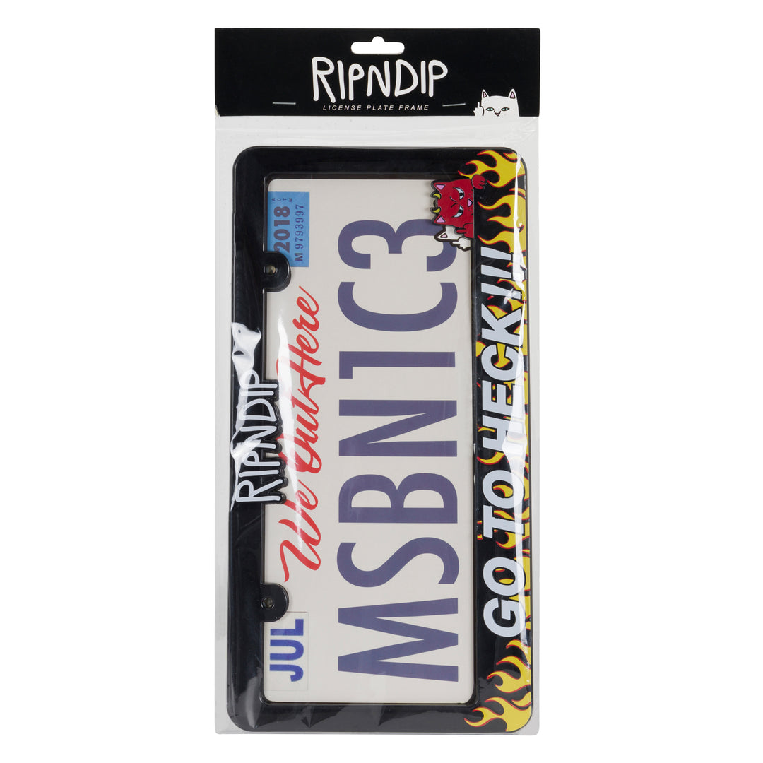 Go To Heck License Plate (Black) – RIPNDIP