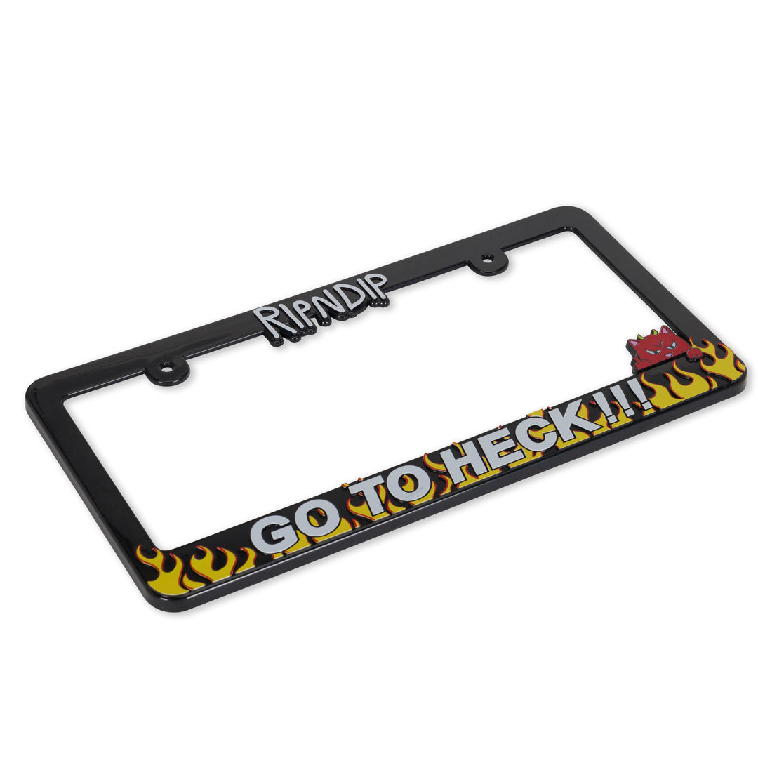 Go To Heck License Plate (Black) – RIPNDIP