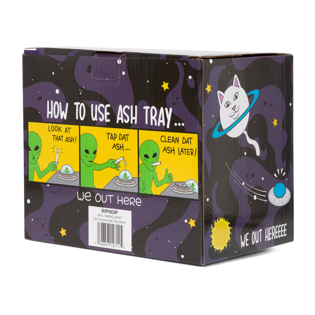 UFO Ceramic Ashtray (Multi) – RIPNDIP