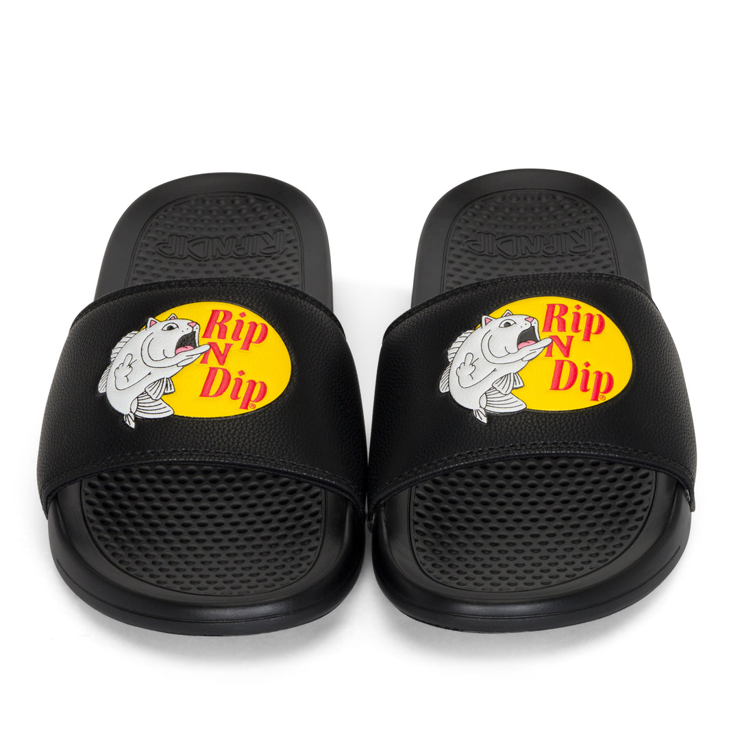 Catfish Slides (Black) – RIPNDIP