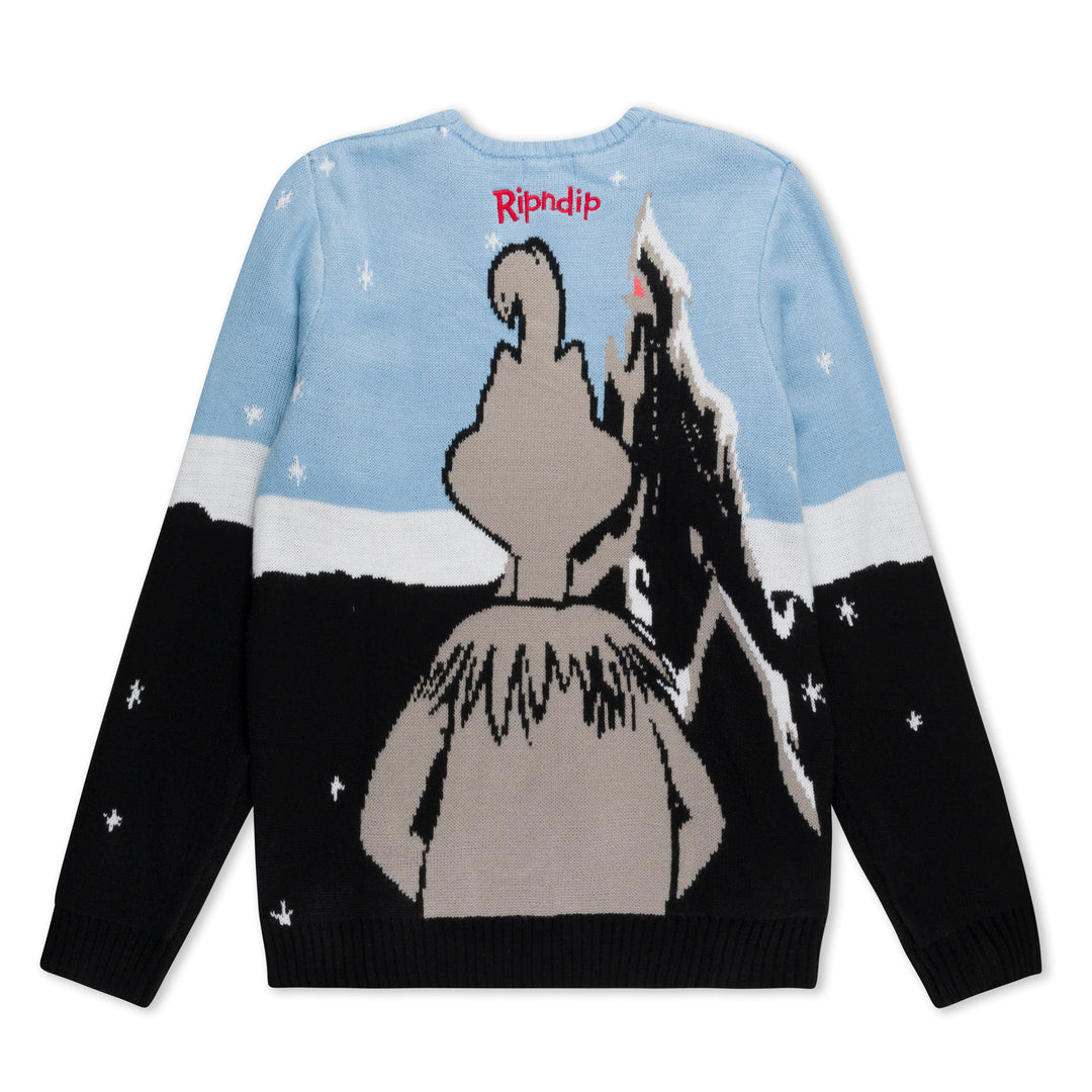 Nunch Flippy Knitty Sweater (Black) – RIPNDIP