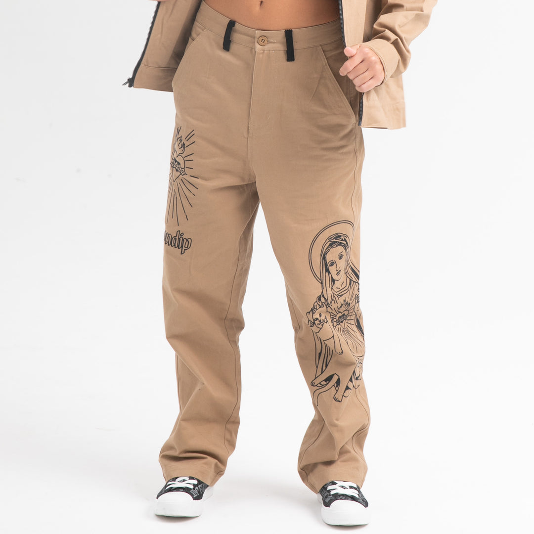 Mother Mary Pants (Tan) – RIPNDIP