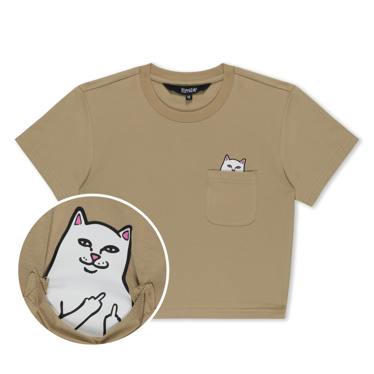 Lord Nermal Cropped Pocket Tee (Tan) – RIPNDIP