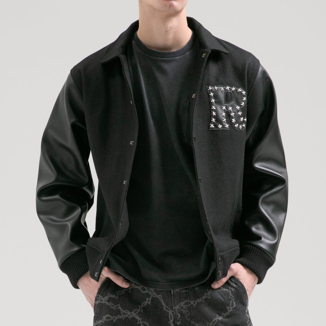 Rari Varsity Jacket (Black) – RIPNDIP