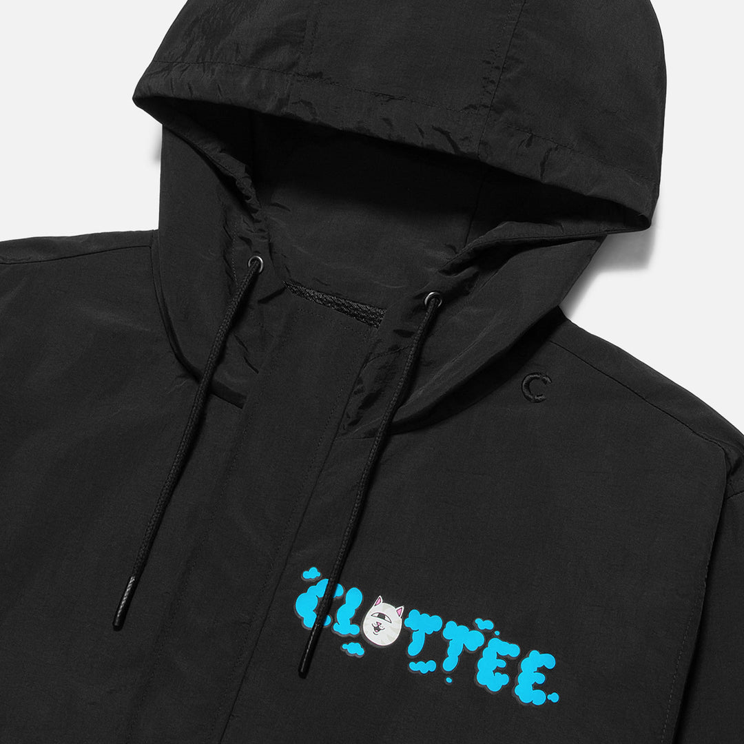 Clottee Clouds Windbreaker Jacket (Black) – RIPNDIP