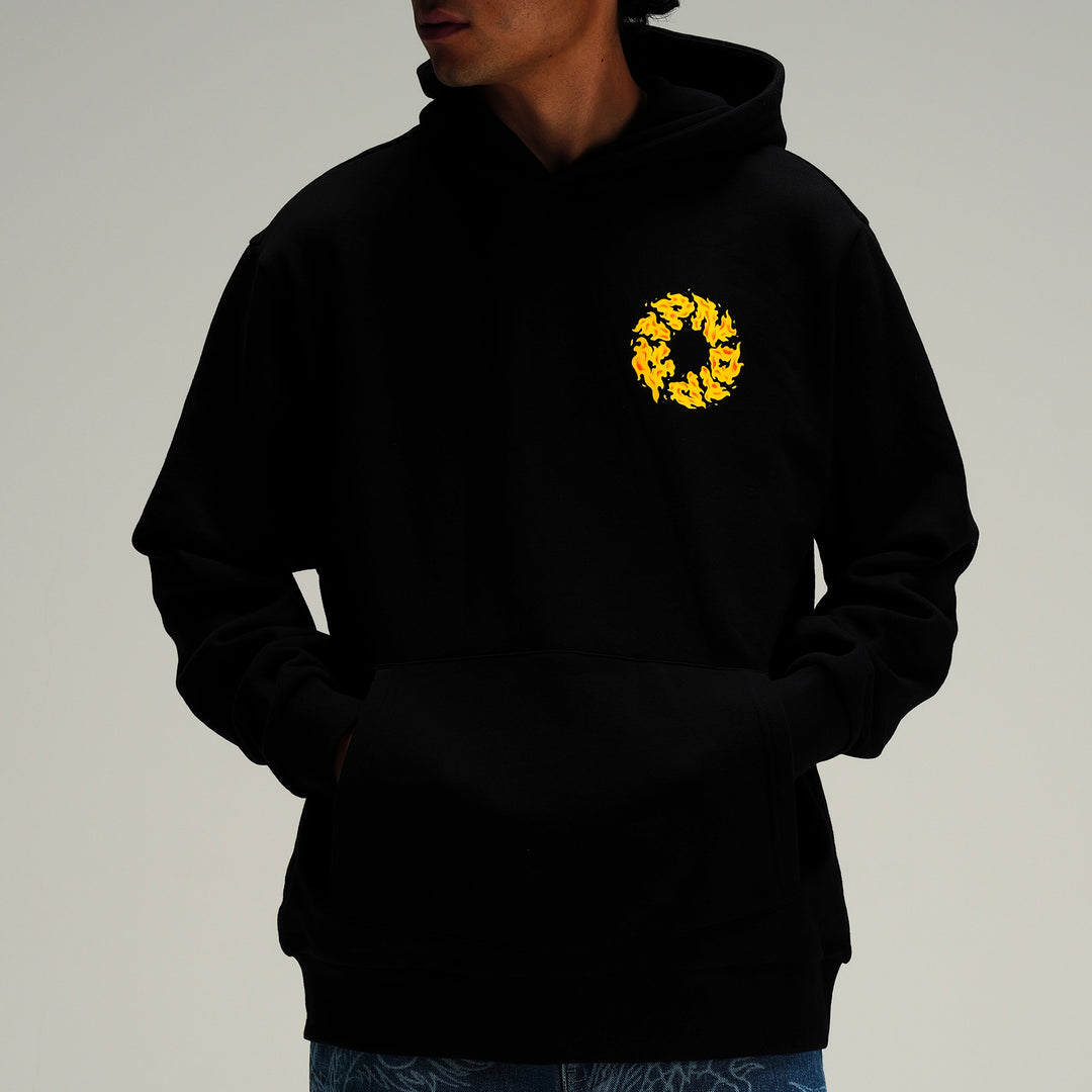 Burn In Heck Hoodie (Black) – RIPNDIP