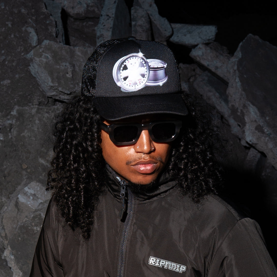 Nerm Wheels Trucker Hat (Black) – RIPNDIP