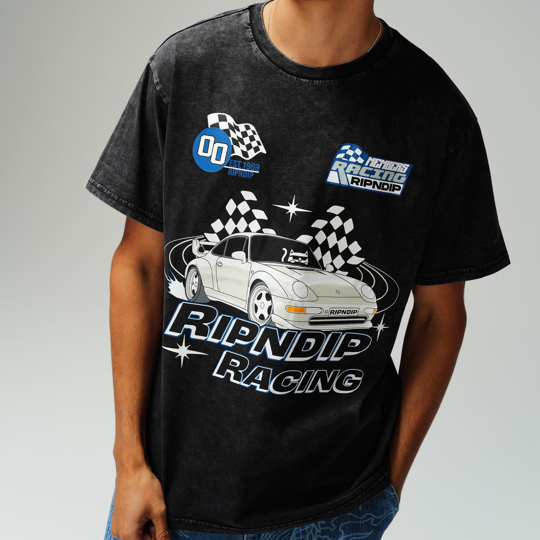 Ripnrace Tee (Black Wash) – RIPNDIP