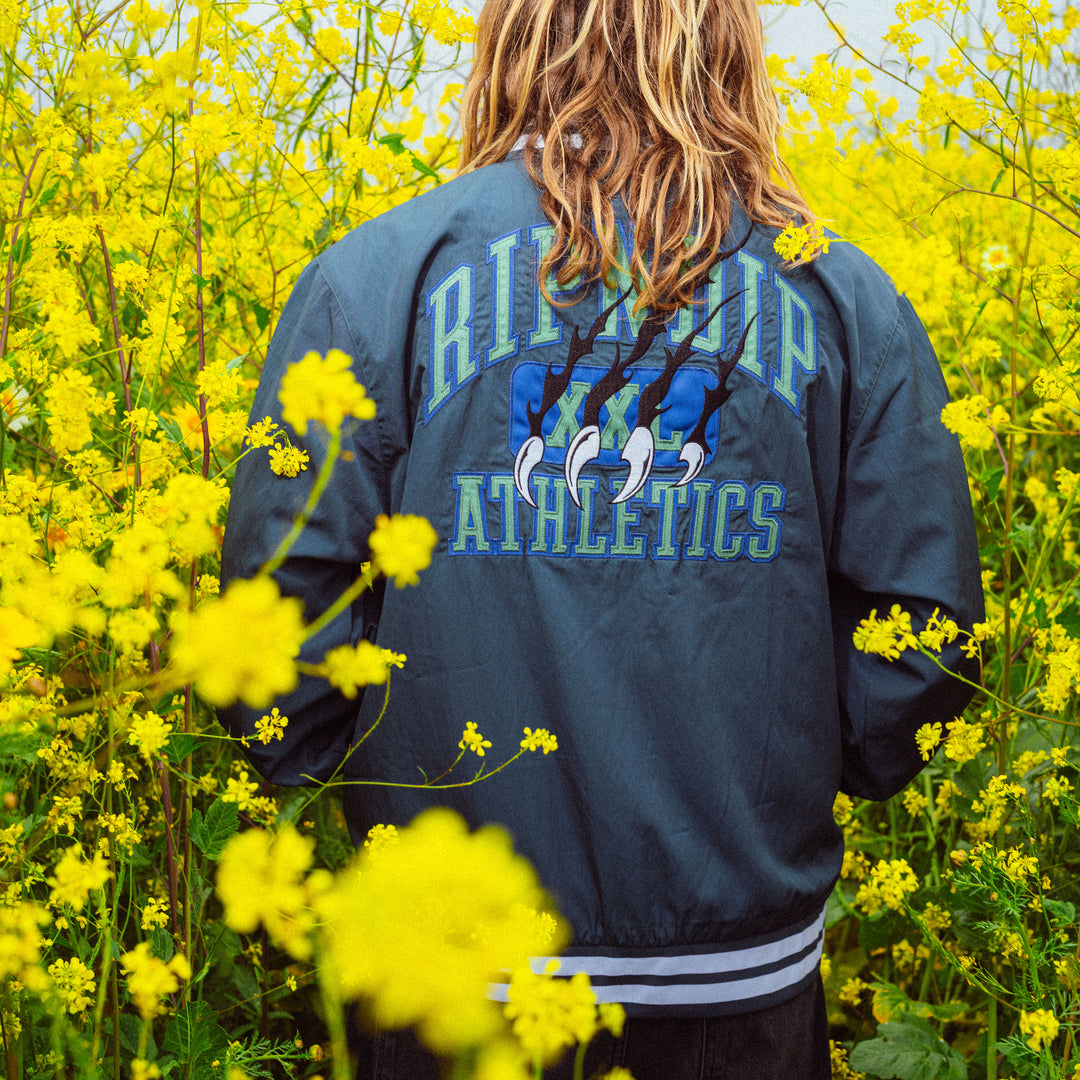 Ripndip Athletics Stadium Jacket (Navy) – RIPNDIP