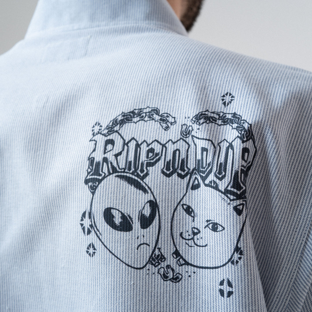 Westside Quarter Zip Shirt (Navy ) – RIPNDIP