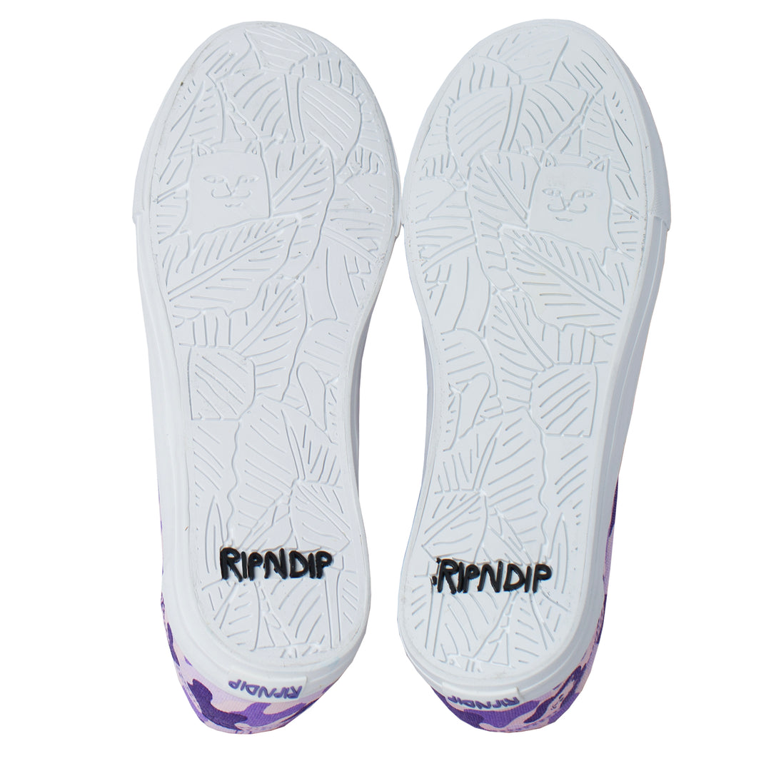 Ripndip - Purple Camo Slip On Shoes – RIPNDIP