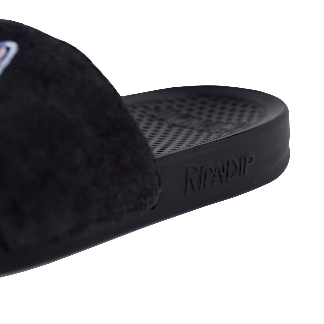 Ripndip - Lord Jermal Slides (Black Corduroy) – RIPNDIP