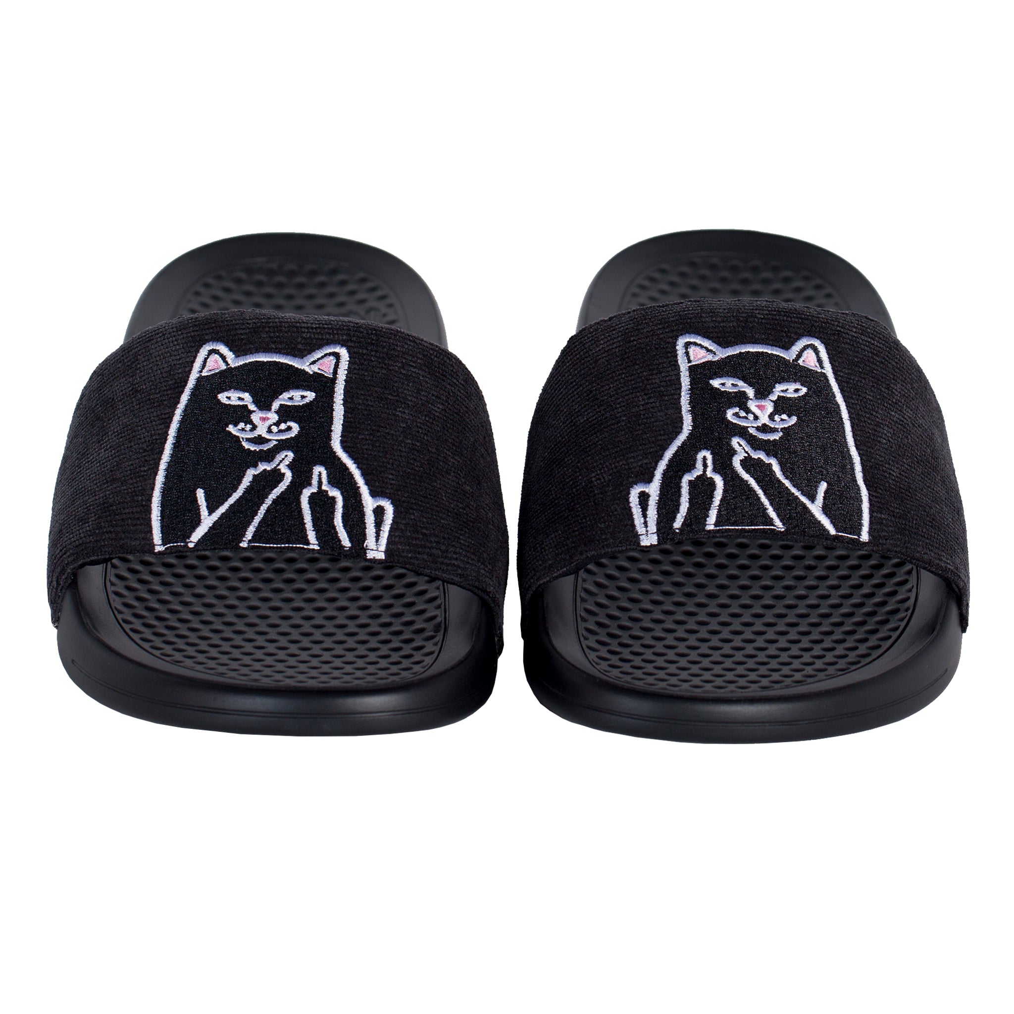 Ripndip - Lord Jermal Slides (Black Corduroy) – RIPNDIP