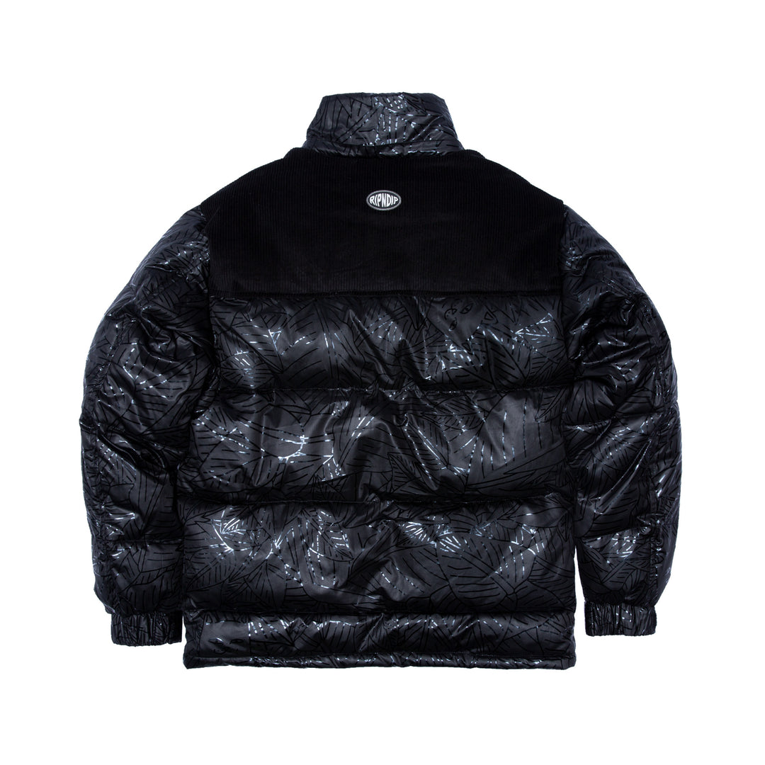 Griffith Hooded Puffer Jacket (Black) – RIPNDIP