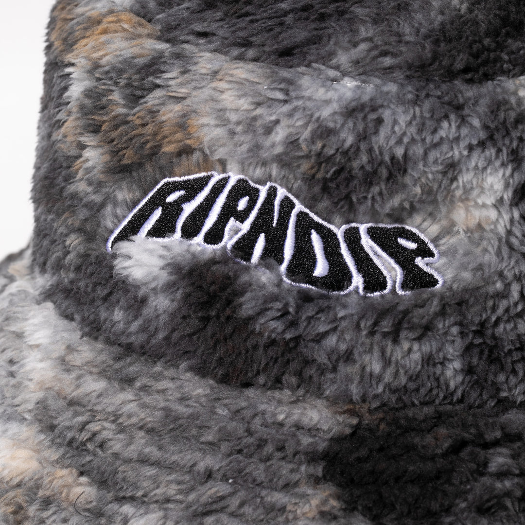 Warped Tie Dye Sherpa Bucket Hat (Navy/Mauve) – RIPNDIP