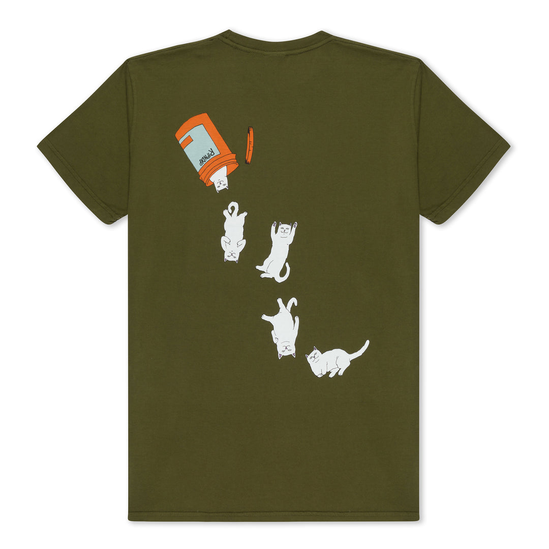Nermal Pills Tee (Military Green) – RIPNDIP
