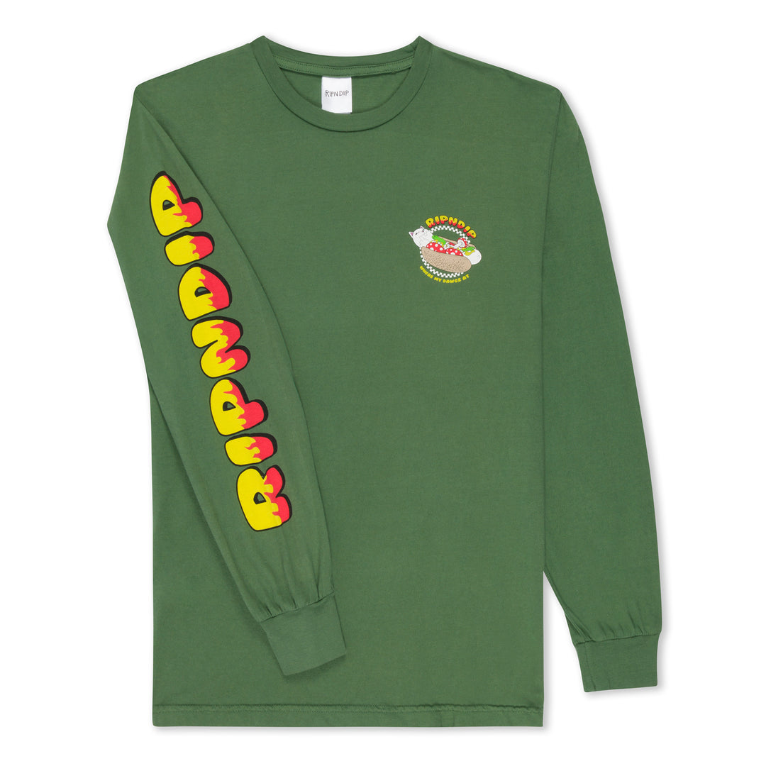 Glizzy Long Sleeve (Olive) – RIPNDIP