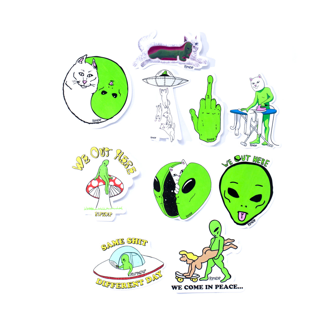 We Out Here Sticker Pack (Multi) – RIPNDIP