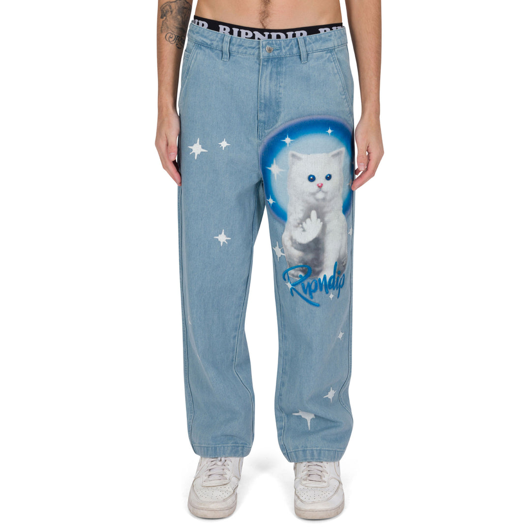 Sprinkles Wide Leg Denim Pants (Medium Wash) – RIPNDIP