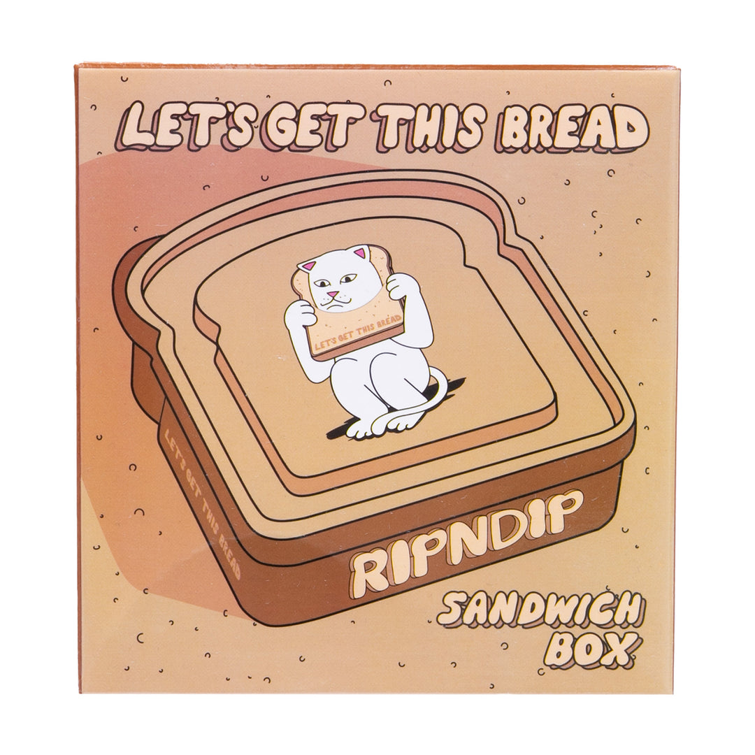 Lets Get This Bread Sandwich Box (Brown) – RIPNDIP