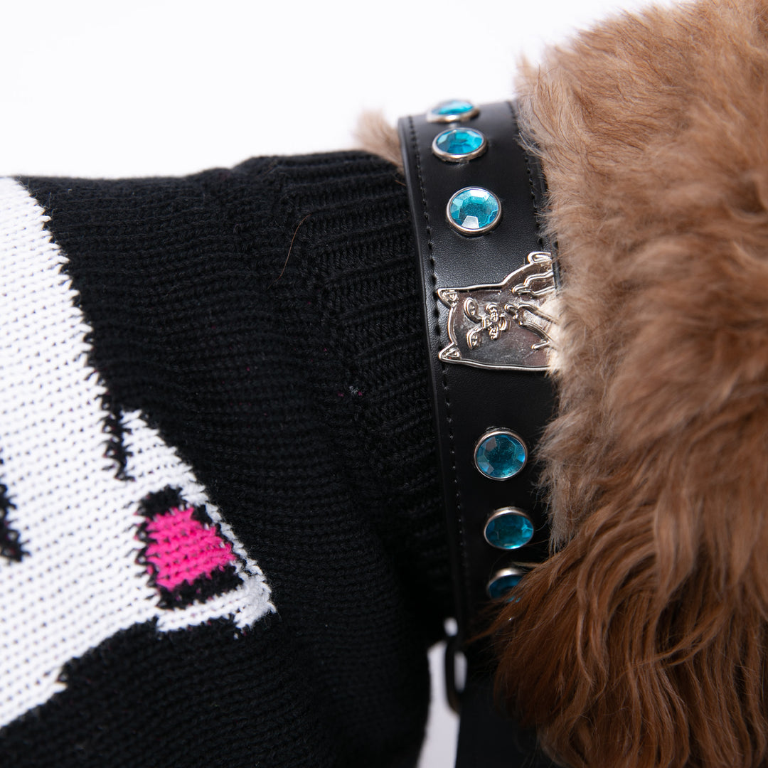 Lord Nermal Studded Pet Collar (Black) – RIPNDIP