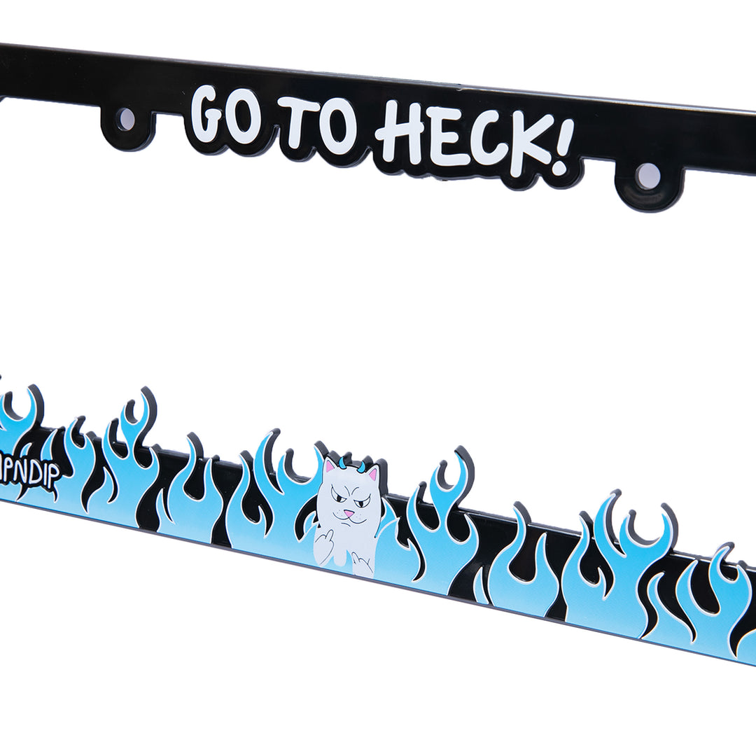 Go To Heck License Plate Frame (Blue) – RIPNDIP