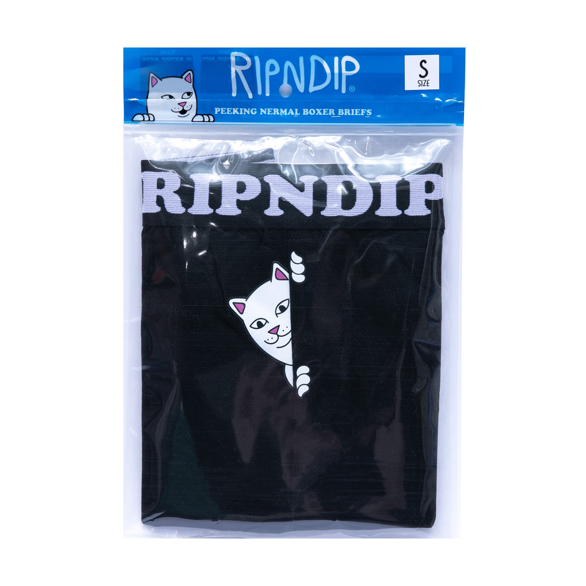 Peek A Nermal Boxers (Black) – RIPNDIP